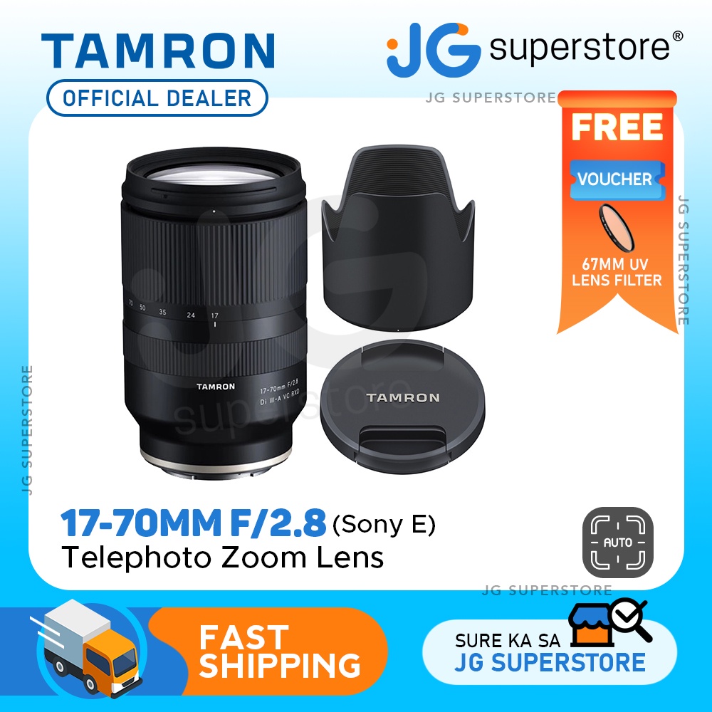 Tamron B070 17-70mm f/2.8 Di III-A VC RXD Telephoto Zoom Lens for Sony ...