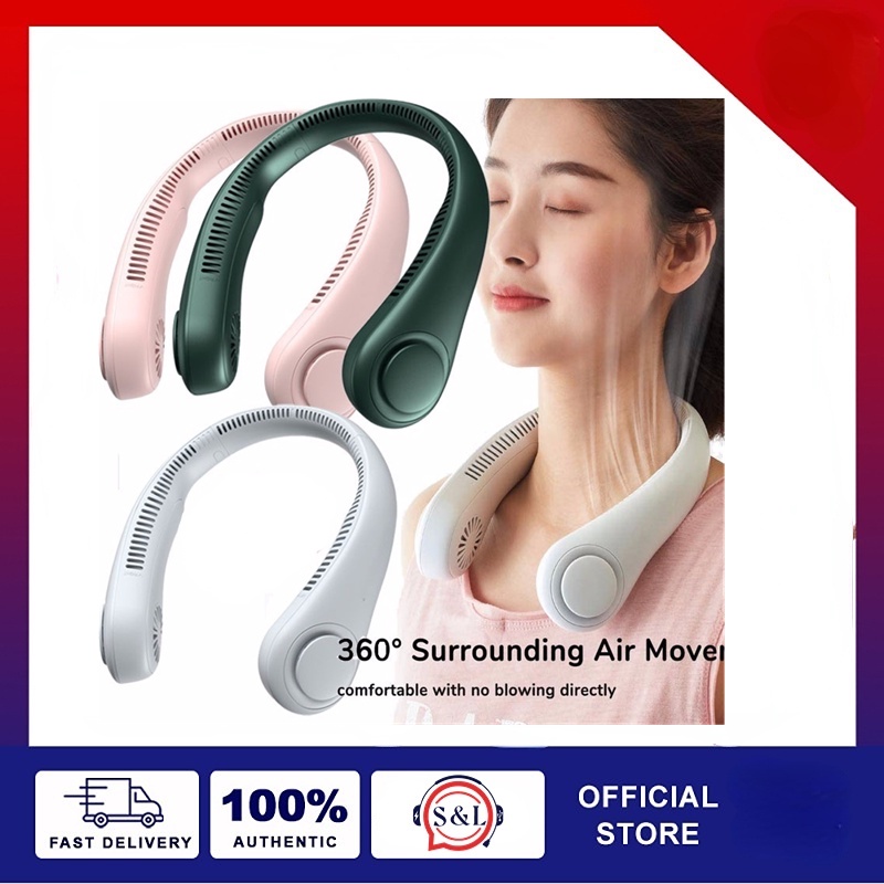 Usb Rechargeable Mini Portable Neck Fan Bladeless Mute Sports Fans For ...