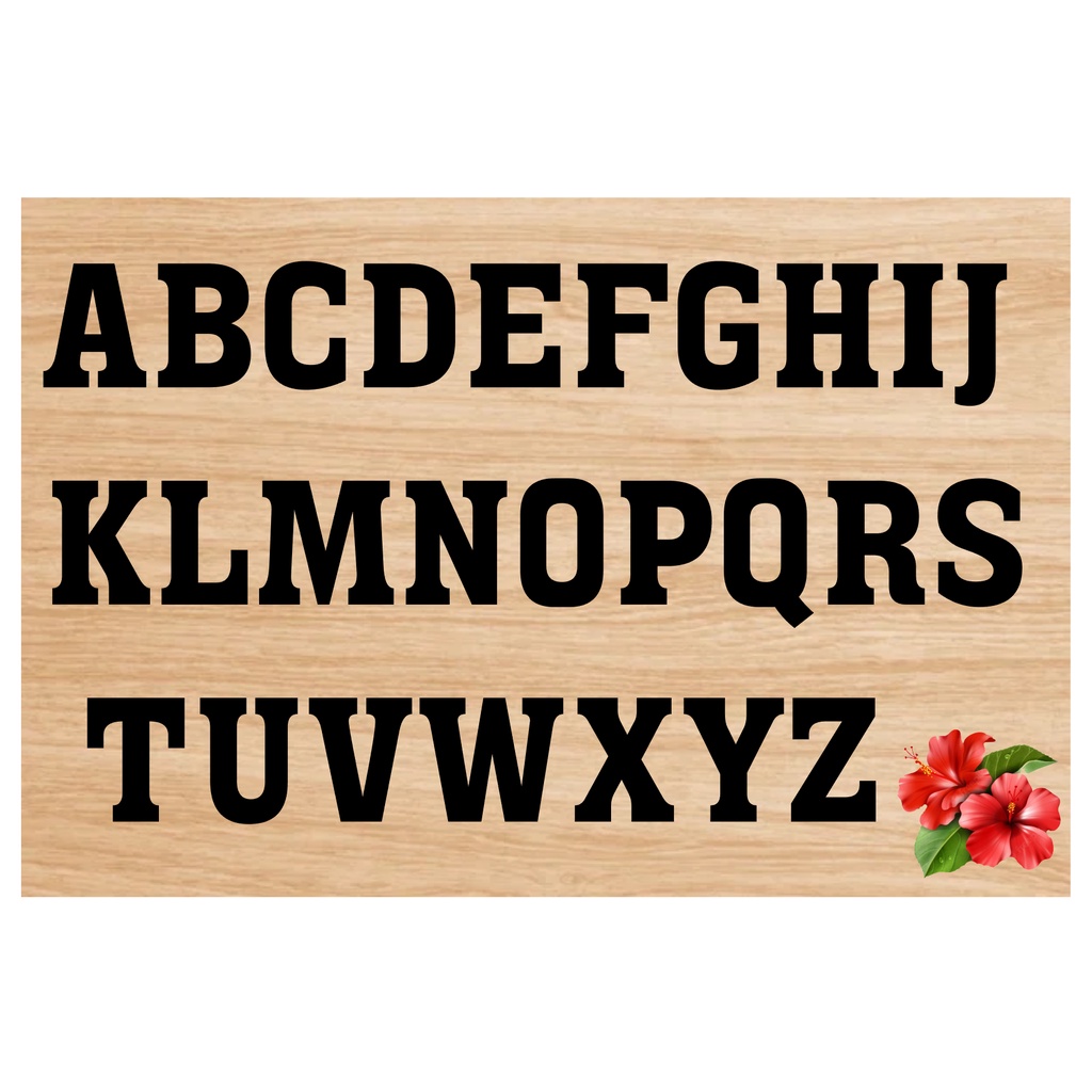 Letter Standee Capital Letters (MDF board- 5 inch) | Shopee Philippines