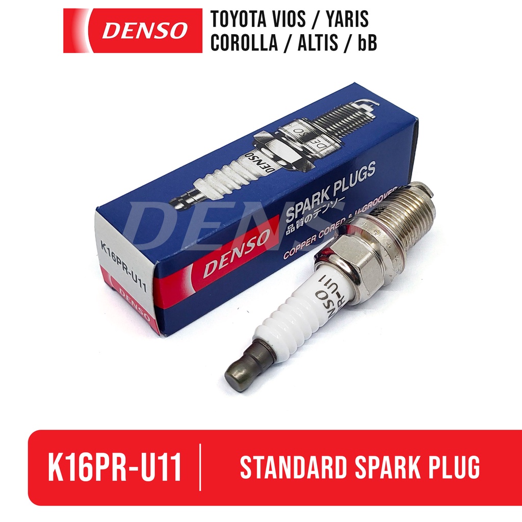 Denso K16PR-U11 Standard Spark plug for Toyota Vios Yaris Corolla Altis ...