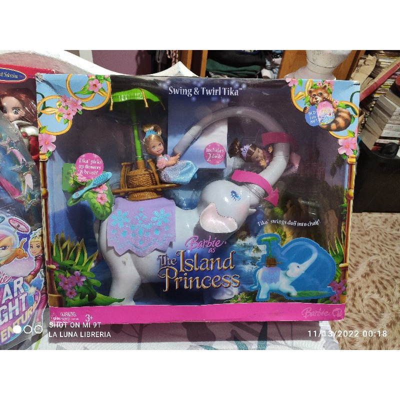Barbie The Island Princess Swing & Twirl Tika + Kelly Doll Mattel BIB ...