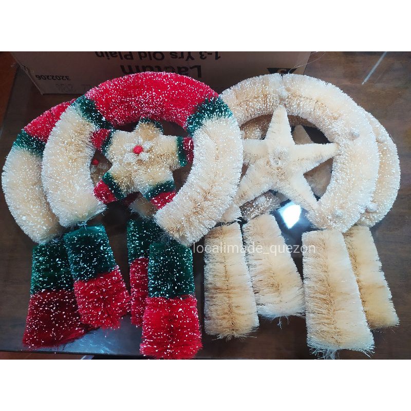 14 inches Native Lantern / Native Parol made from Abaca with Snow ...