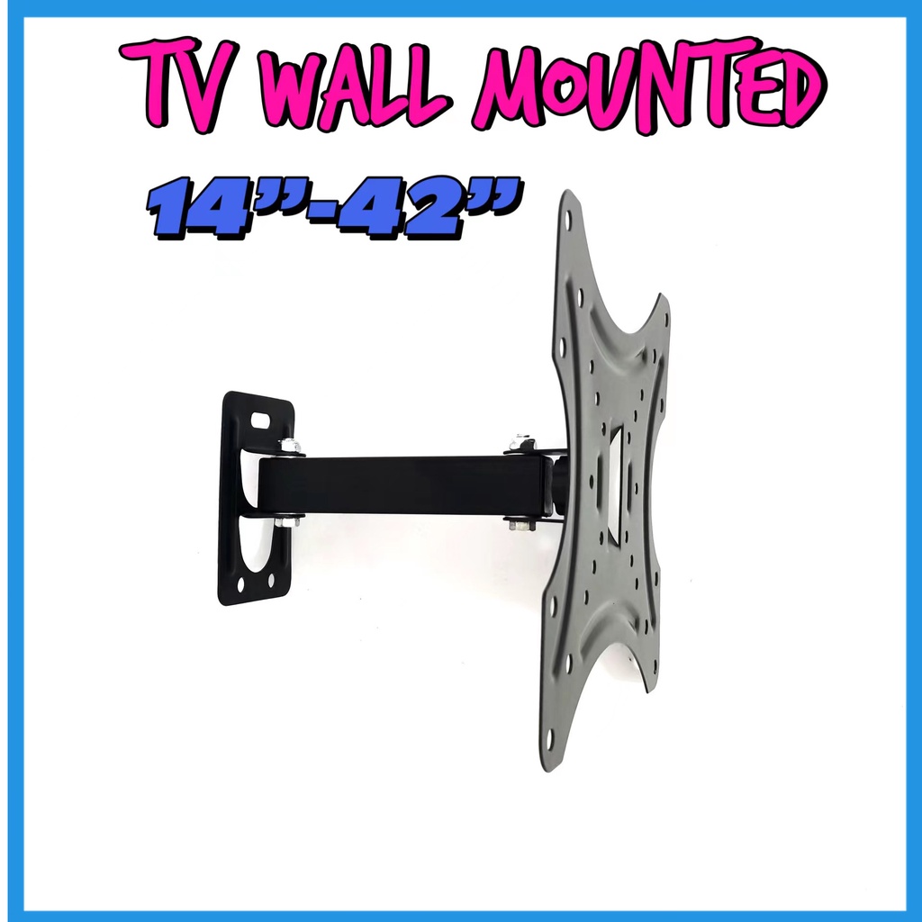 14" -42" Screen Swivel TV Wall Mount Bracket Led/lcd/pdp Flat Panel Tv ...