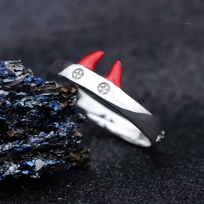 Anime Chainsaw Man Ring Power Blood Demon Adjustable Opening Jewelry ...