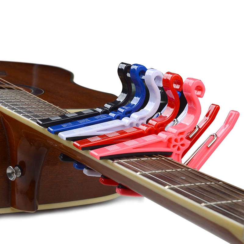 Guitar Capo Quick Change Clamp Key Acoustic Classic Guitar Capo ...