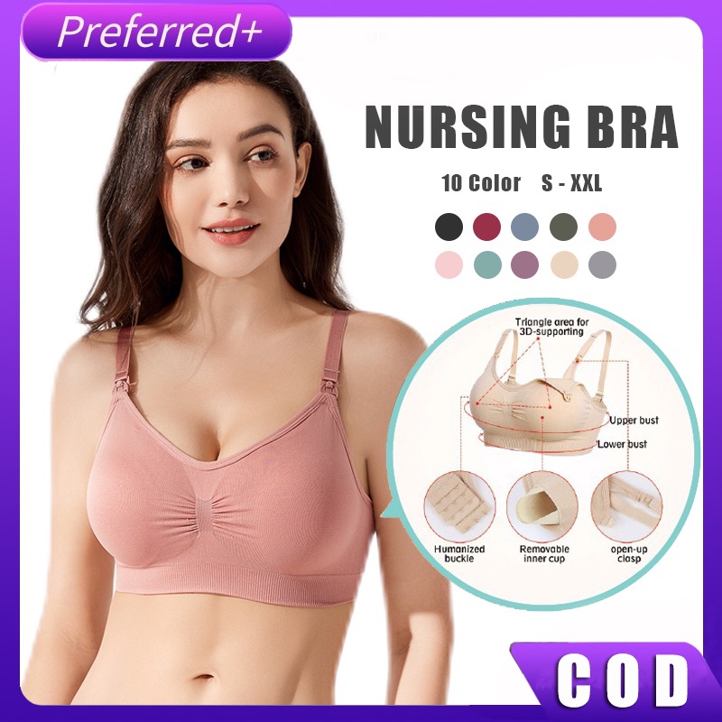 Nursing Bra Breathable Breastfeeding Bra Women Underwear Pregnant Maternity Cotton Bra 937