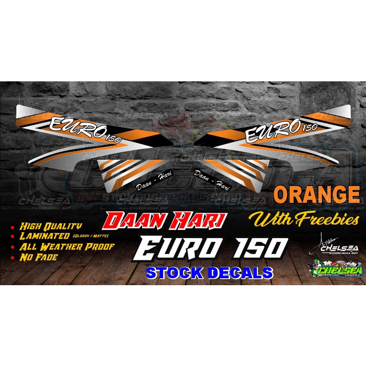 Daan Hari (Euro 150) Stock Decals / Stickers with freebies | Shopee ...