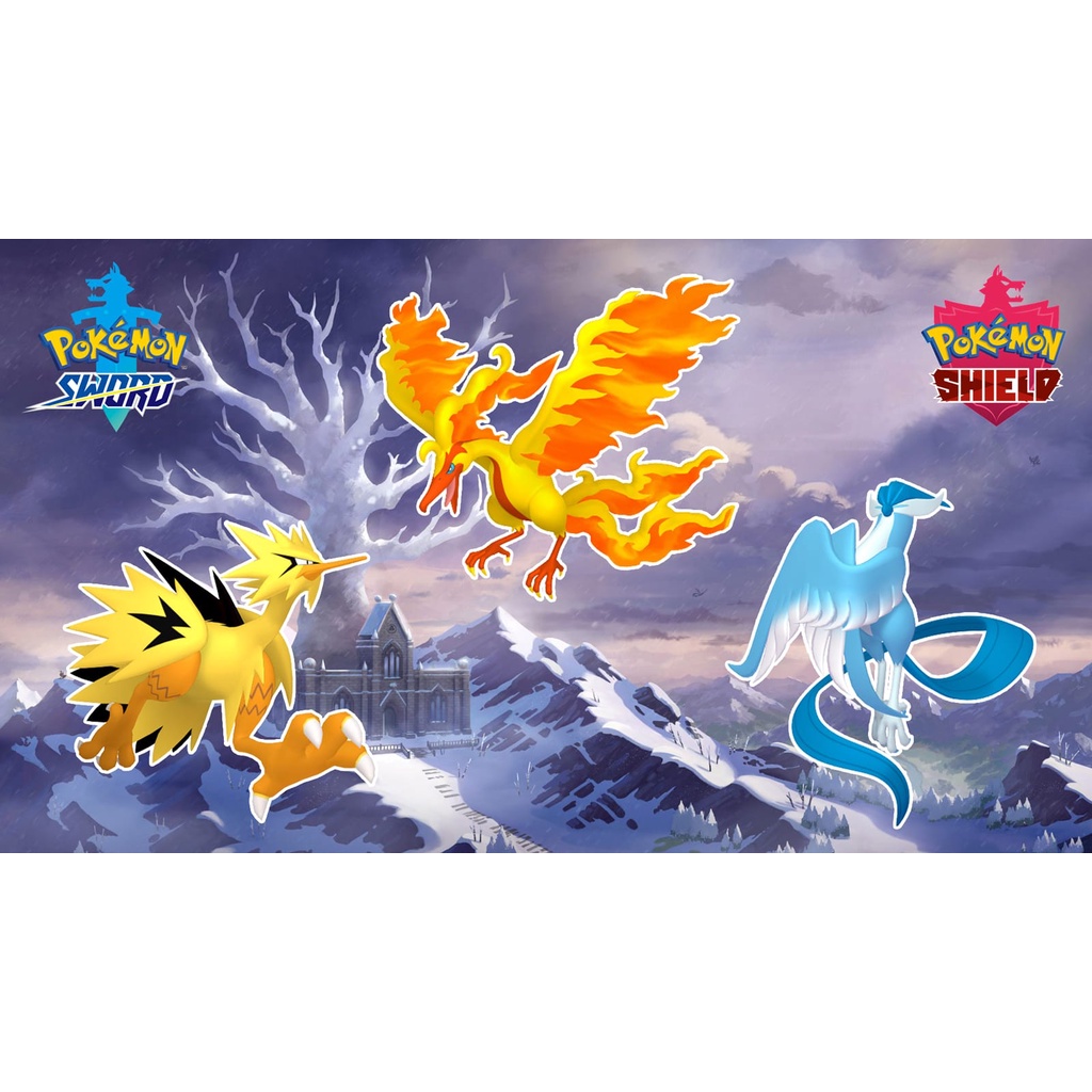 Pokemon Event Distribution - Shiny Galar Birds (Moltres, Zapdos ...