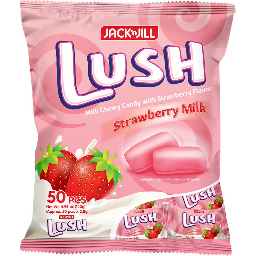 Lush Strawberry Milk 2.6gx50s Milk Chewy Candy With Strawberry Flavor ...