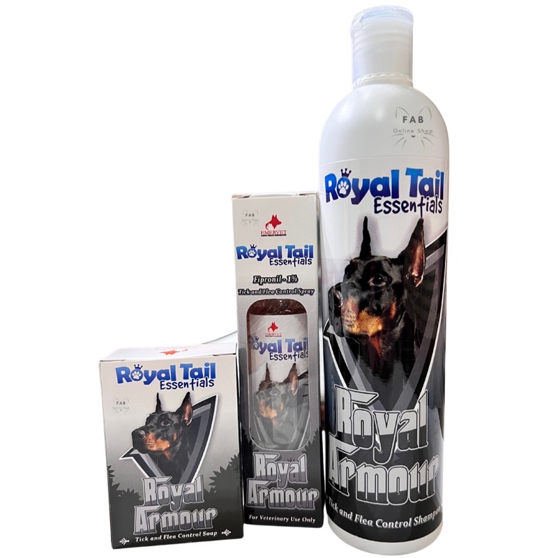 Royal Tail Essentials Royal Armour Tick and Flea Control Bundle (Spray ...
