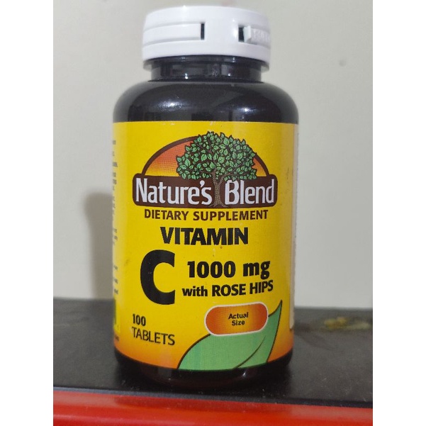 Natures Blend Vitamin C 100 tablet 1000mg with rose hips multivitamin ...