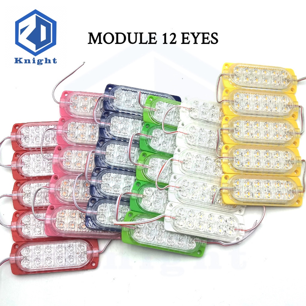Knight New Ultrasonic Led Lights 12 Eyes 12v Waterproof/Led Module 12 ...