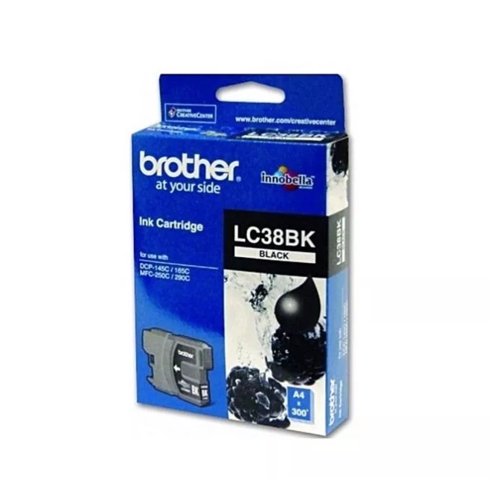 Brother ink LC-38BK BLACK Color Original Ink Cartridge Printer inks ...