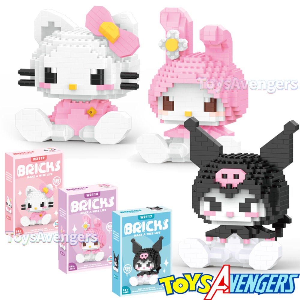 Nano Blocks Sanrio Cartoon animation Building Blocks Kuromi My Melody ...