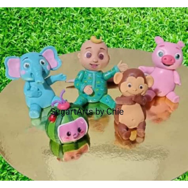 Cocomelon JJ & friends edible cake toppers/set | Shopee Philippines