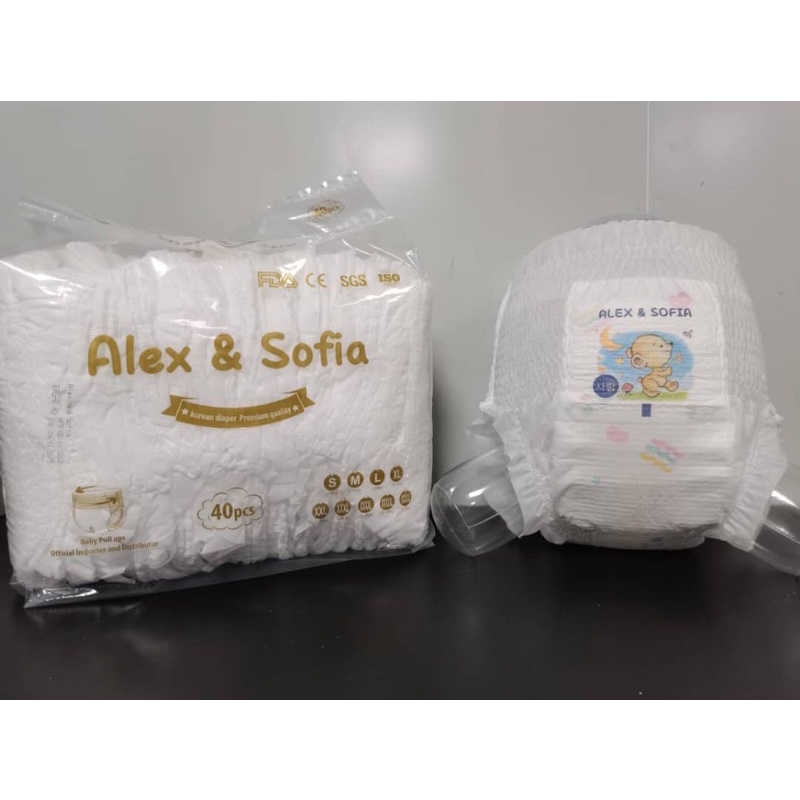 6XL ALEX&SOFIA Q TYPE A GRADE PREMIUM Baby/Big Kids PULL UPS 40pcs | Shopee Philippines