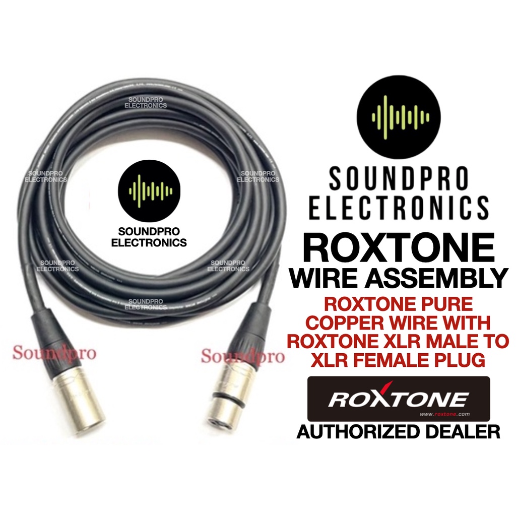 ROXTONE Wire Assembly: Roxtone Pure Copper wire w/Roxtone XLR MALE to ...