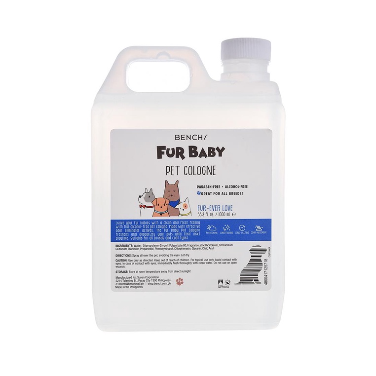 CQP1000A - BENCH/ Fur Baby Fur-Ever Love Cologne 1000ml | Shopee ...