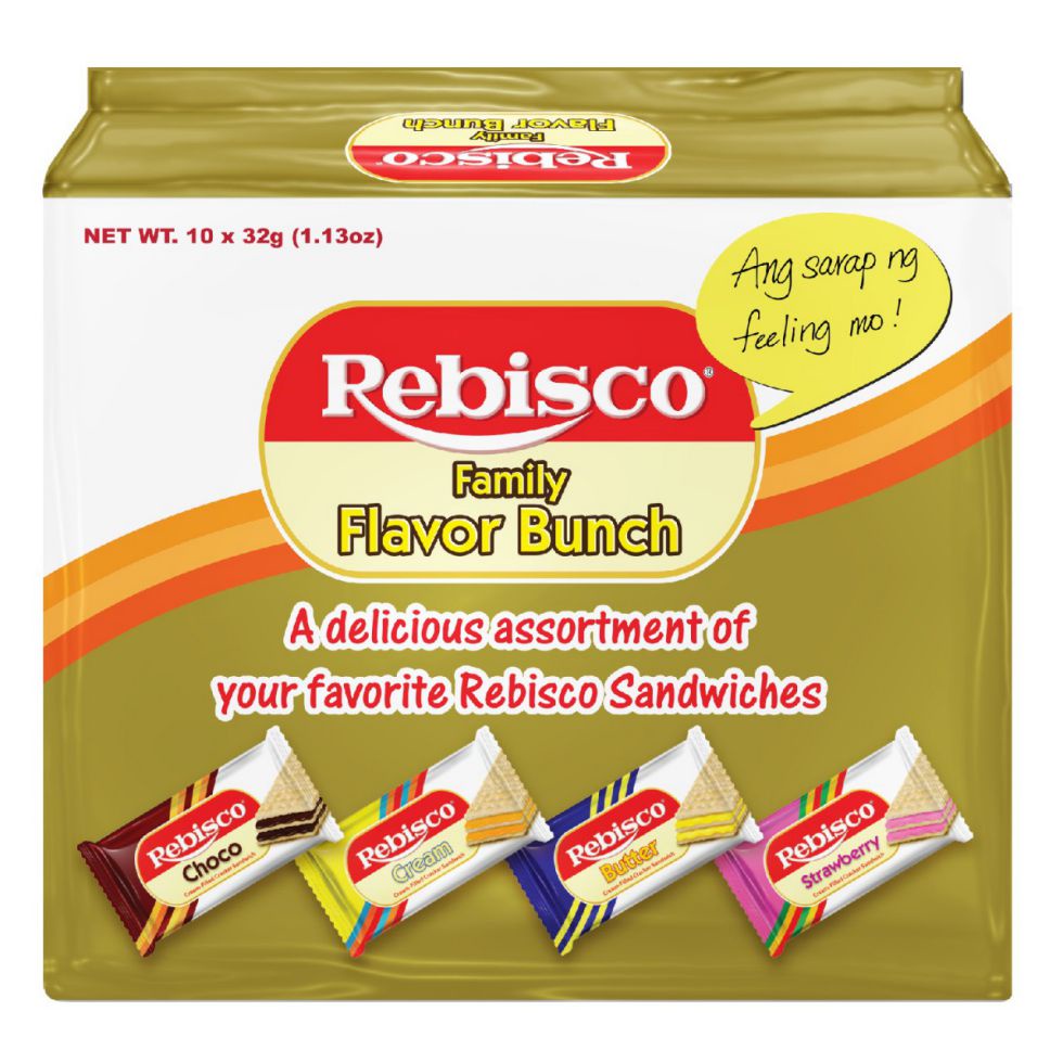 Rebisco Sandwich Flavor Bunch (Assorted) 32Gx10S | Shopee Philippines