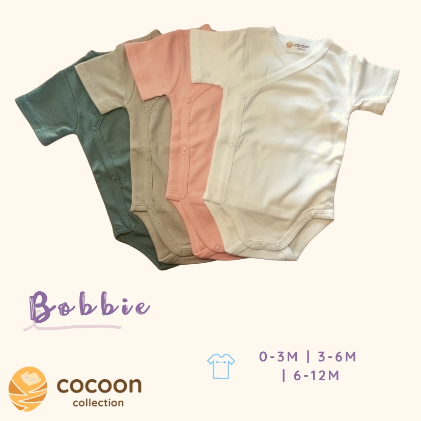 Organic Cotton Short-sleeved Kimono Onesie | Cocoon Collection | Shopee ...