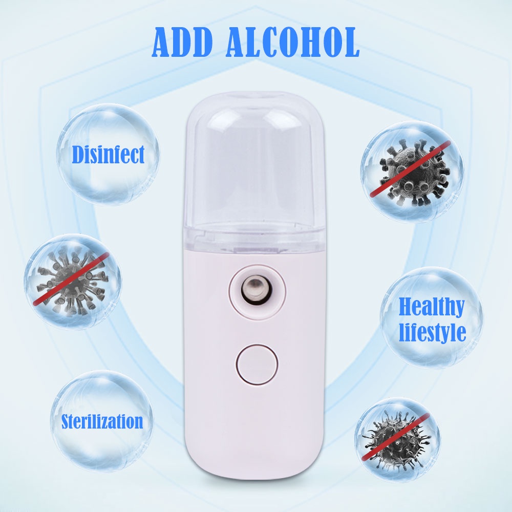 30ml Portable Facial Nano Water Replenishment Machine Cylinder Girls ...