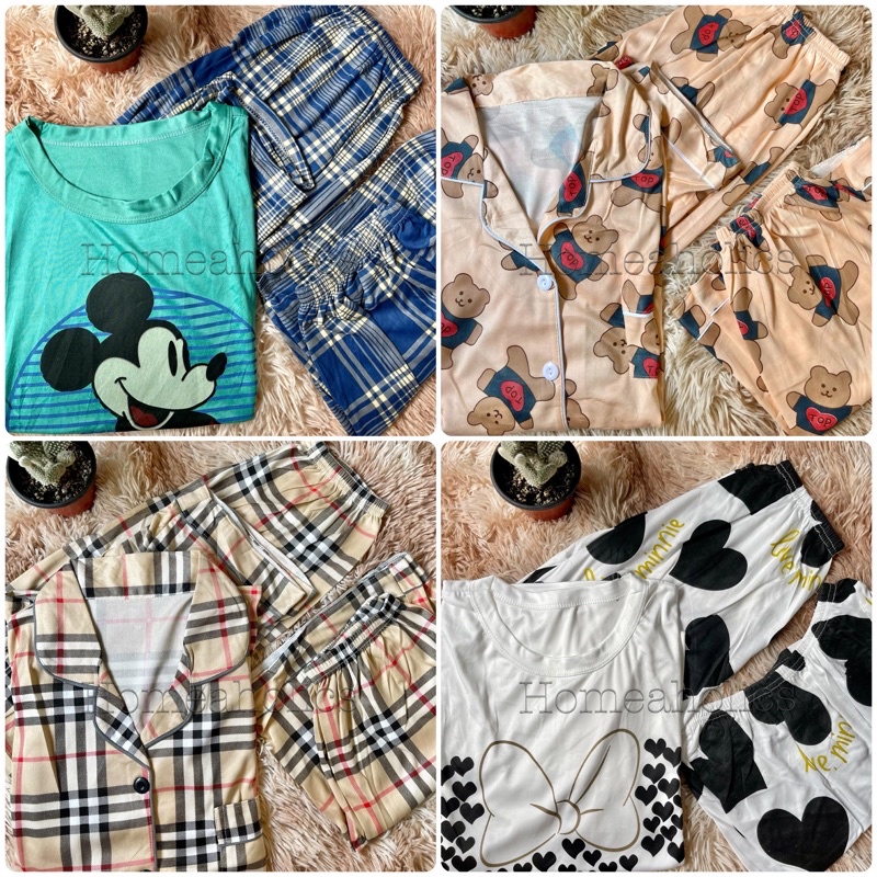 HOMEAHOLICS PAJAMA SLEEPWEAR 3in1 | Shopee Philippines