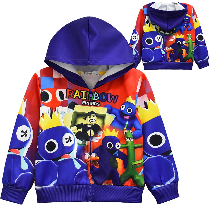 Roblox Rainbow Friends Coat Children's Hoodie Long sleeves Outwear Boys ...