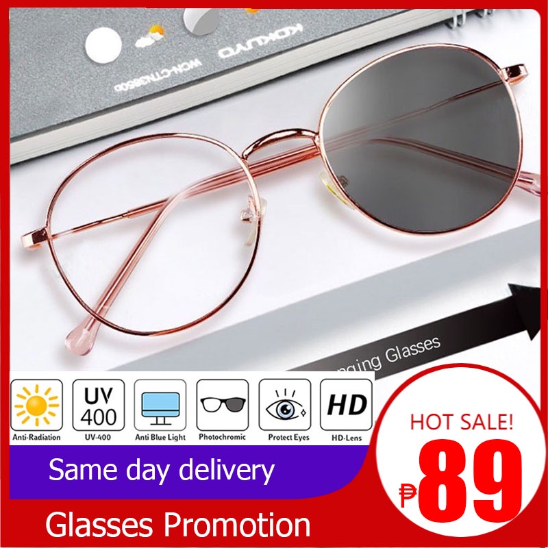 Photochromic Anti Radiation Glasses Antique Metal Steel Frame Anti ...
