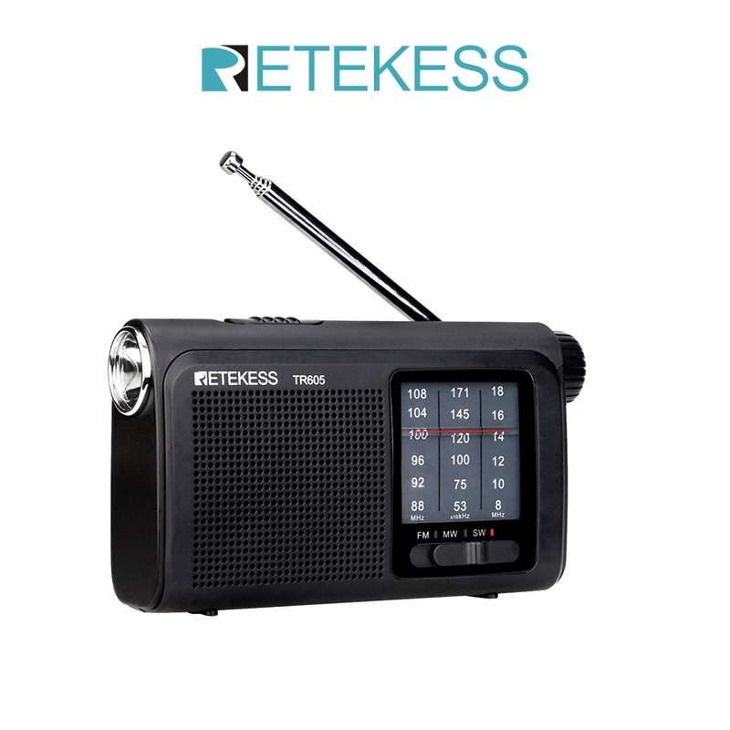 RETEKESS TR605 Portable Radios with Best Reception AM FM SW Battery ...