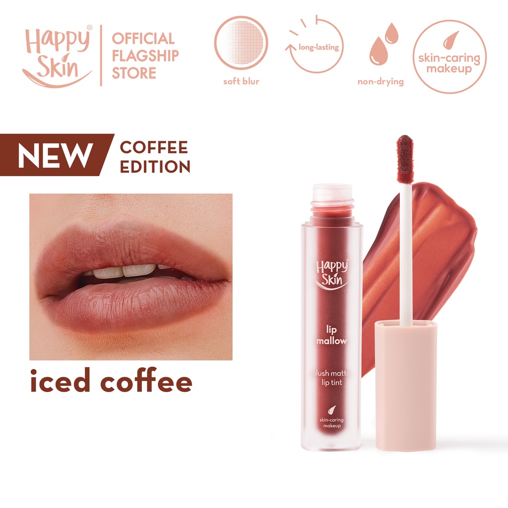 Happy Skin Lip Mallow Coffee Tint in Iced Coffee | Shopee Philippines