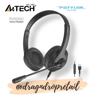 A4TECH HU-10 High Performance USB Headset Headphone with Noise ...