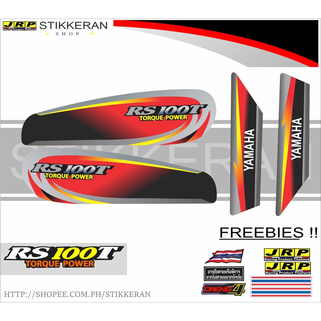 YAMAHA RS 100t STOCK DECALS YAMAHA | Shopee Philippines
