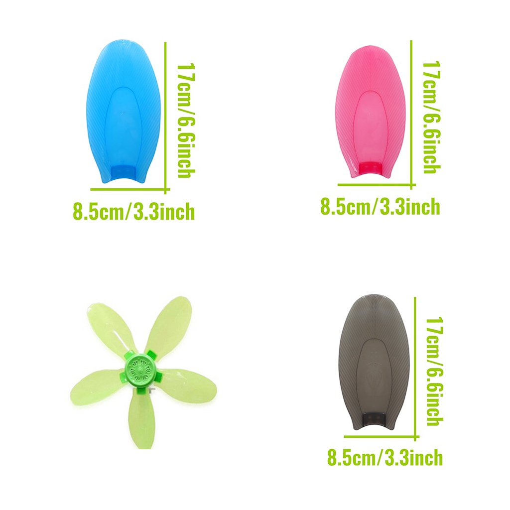 5 Blades Stand Fan Blade/Green/Black/Blue/Pink Blade Fan Plastic fan ...