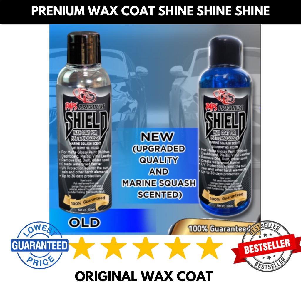 ORIG PAPS Shield Wax Coat for Matte Glossy Premium WITH Free Microfiber ...