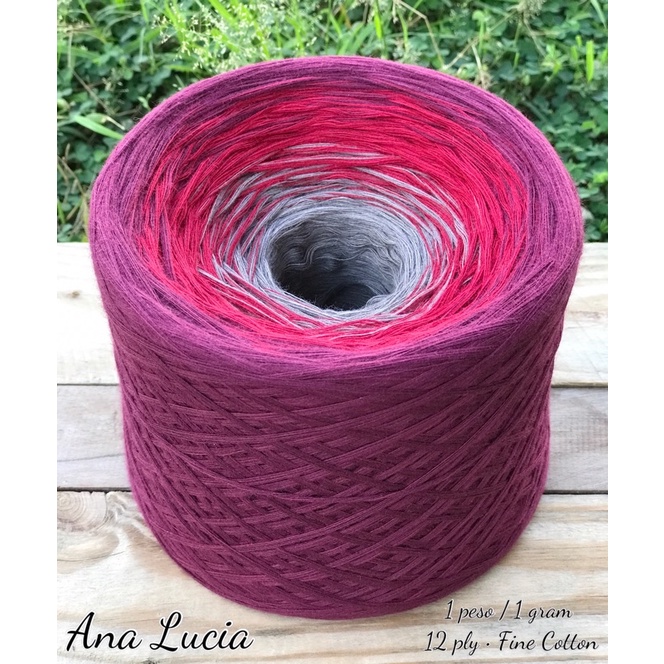 12 ply Crochet Gradient Yarn (Ana Lucia) | Shopee Philippines