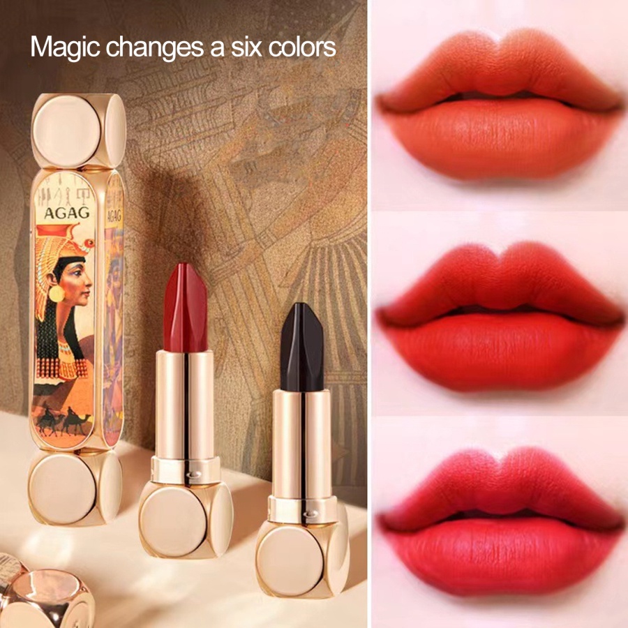 100% Original Six color super hard AGAG lipstick, two domestic ...
