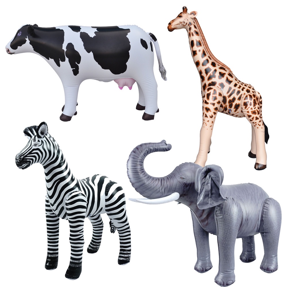 Giant Inflatable Animals Balloons Children's Pool Toys Giraffes Zebras ...