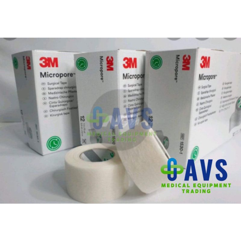 3M Micropore Tape 1,,1/2 inches and 2 inches (BOX) | Shopee Philippines