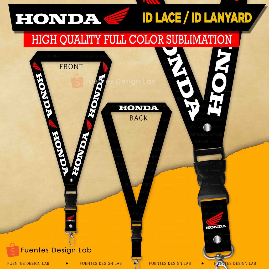 HONDA ID Lace-HONDA ID Lanyard-HIGH QUALITY PRINT | Shopee Philippines