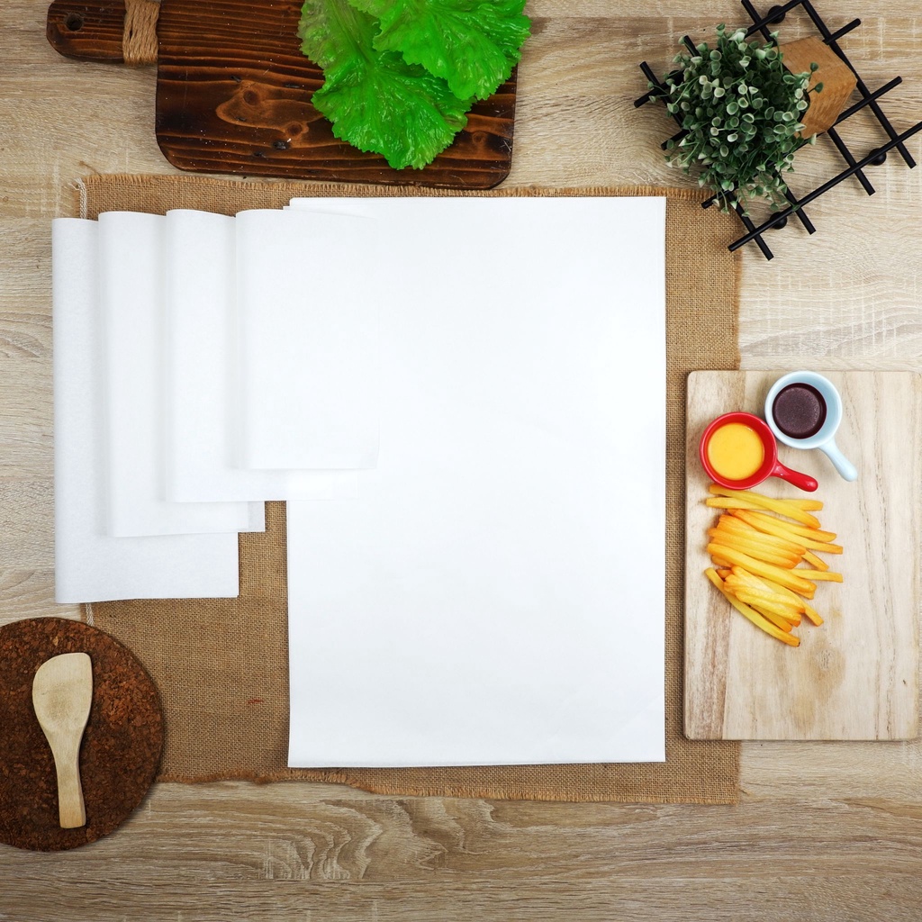 100PCS GREASEPROOF PAPER FOOD WRAPPER / LINER PAPER FOR BURGERS NACHOS ...