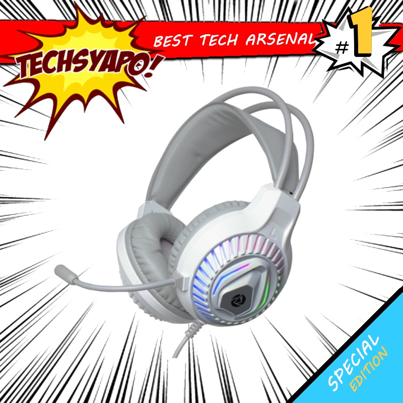 INPLAY H20 Gaming Headset RGB Light Noise Cancellation Wired Headphone ...