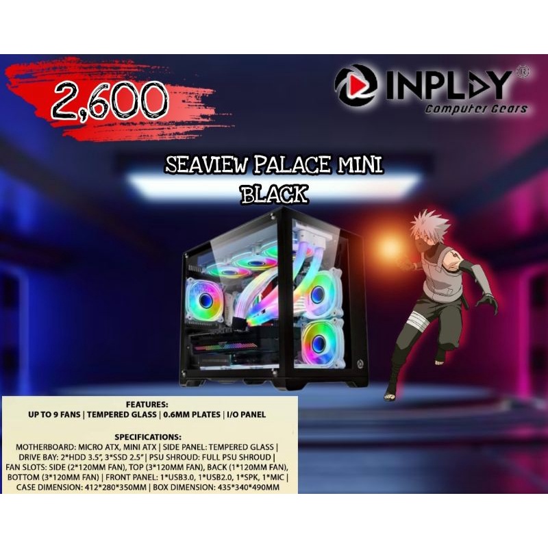 INPLAY SEAVIEW PALACE GAMING CASE ATX/MATX | Shopee Philippines