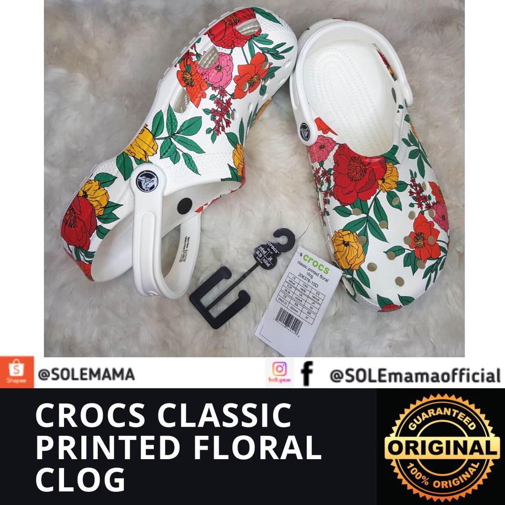 Crocs Classic Printed Floral Clog ORIGINAL | Shopee Philippines