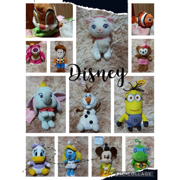 Disney small size character charms woody lotso daisy minnie dumbo olaf ...