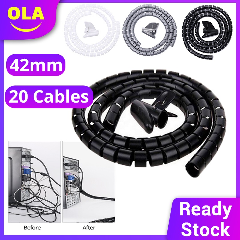 42mm Wire Organizer Cable Management Storage Sleeve Cable Protector ...