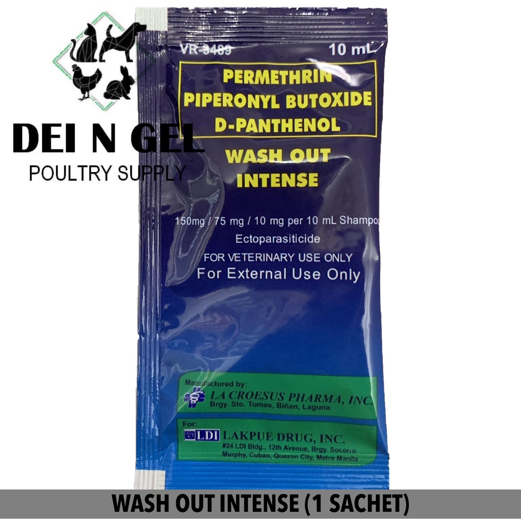Wash Out Intense Shampoo for animals 10ml (1 Sachet) | Shopee Philippines