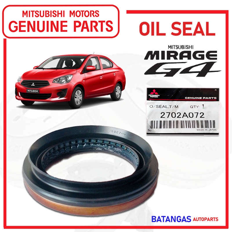 MITSUBISHI GENUINE PARTS OIL SEAL MIRAGE G4 PN: 2702A072 | Shopee ...