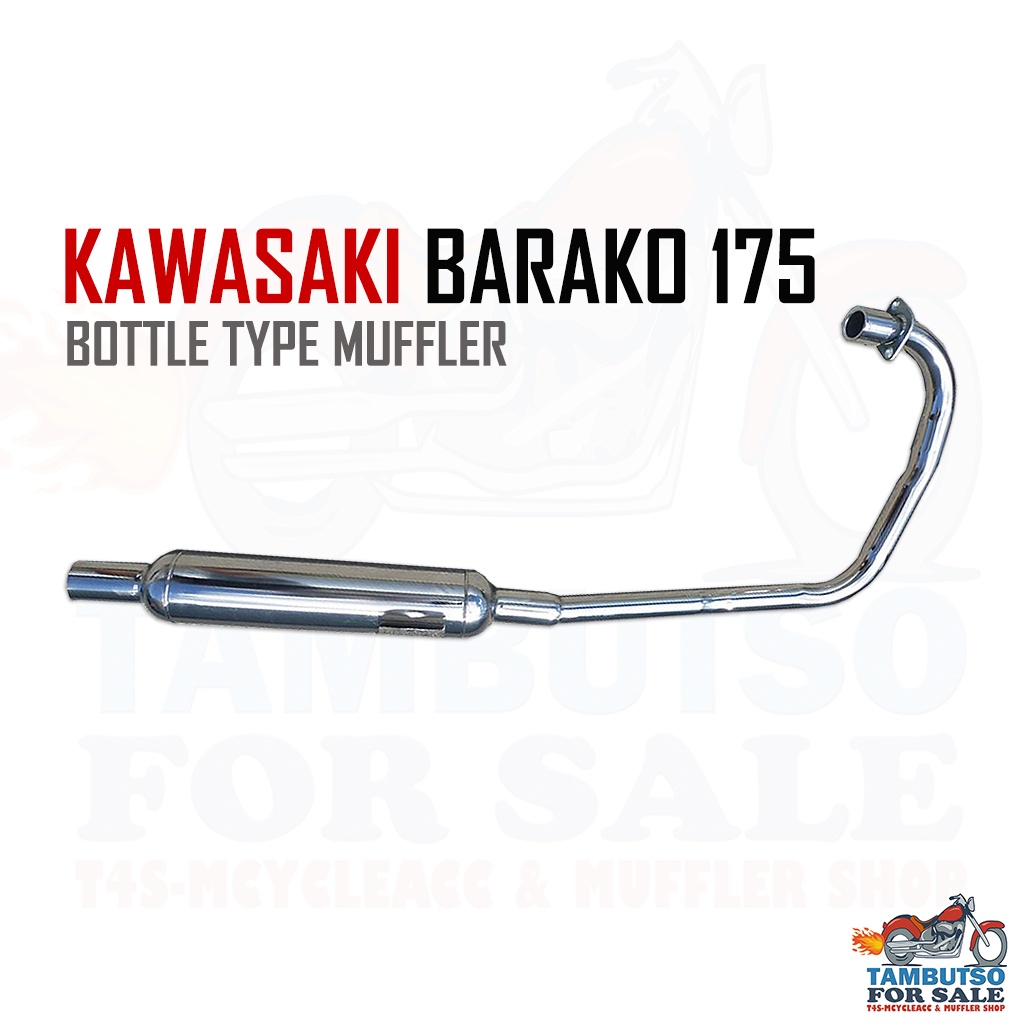 Kawasaki Barako 175 Bottle Pipe Type Muffler for Barako 1 & 2 Exhaust ...