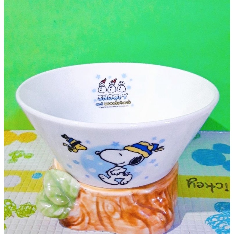 Snoopy and Woodstock Ceramic Bowl PEANUTS | Shopee Philippines