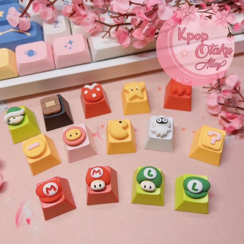 Super Mario Matte Artisan Keycap | Kpop Otaku Alley Keycaps | Shopee ...